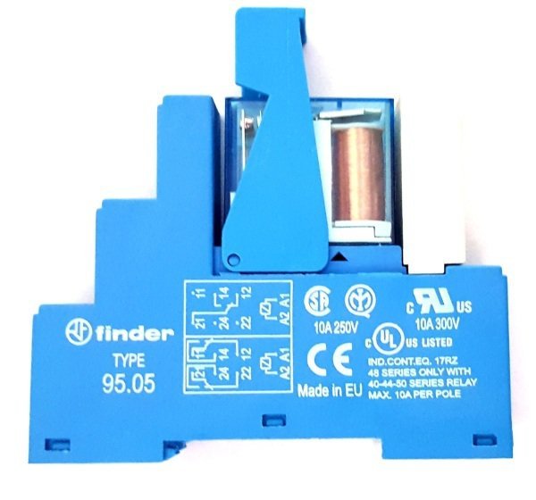 Rele de Interface Finder Bobina 24Vdc 10A 250V | MadeiraMadeira