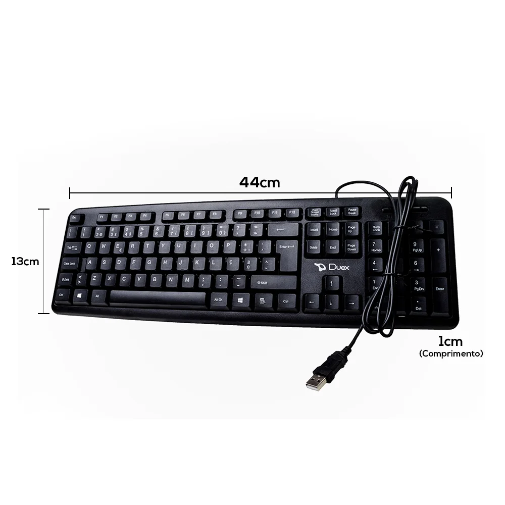 Teclado USB KD-101L DX KB200 Duex | MadeiraMadeira