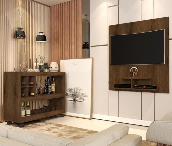 Conjunto Aparador Bar e Painel de Tv Canela 4050-5019 - JB Bechara ...