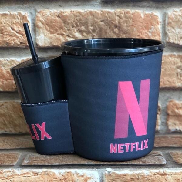 Kit Pipoca com Copo - Netflix | MadeiraMadeira