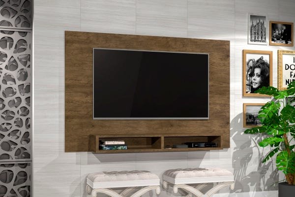 Painel para TV até 42 Polegadas Nicho Manhattan J&A Jequitibá ...