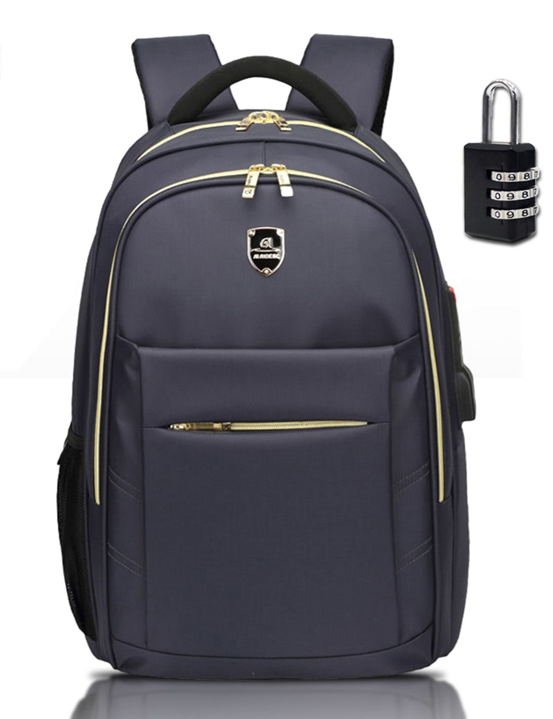 Mochila Executiva Notebook Reforçada M1801 Azul C/ Cadeado Maideng ...