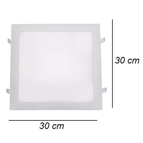 Painel Paflon Led Embutir 24w Quadrado Branco Morno 4000k | MadeiraMadeira
