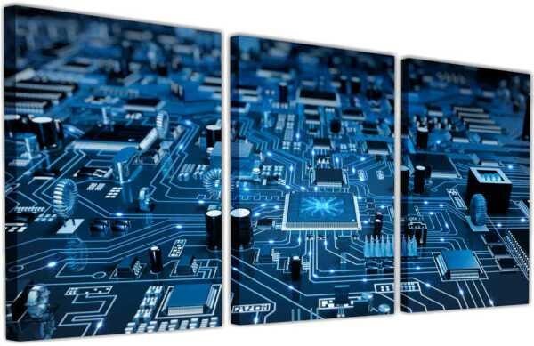 Quadro Tela Gigante Informática Computadores Eletrônica | MadeiraMadeira