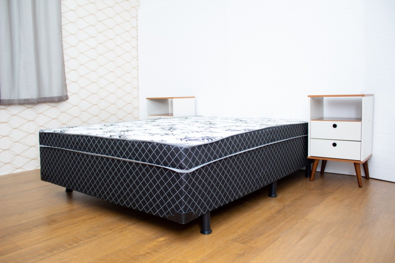 Cama Box Casal Colchão Conjugado Sobel - D28 (188x138x42cm) - Semi ...