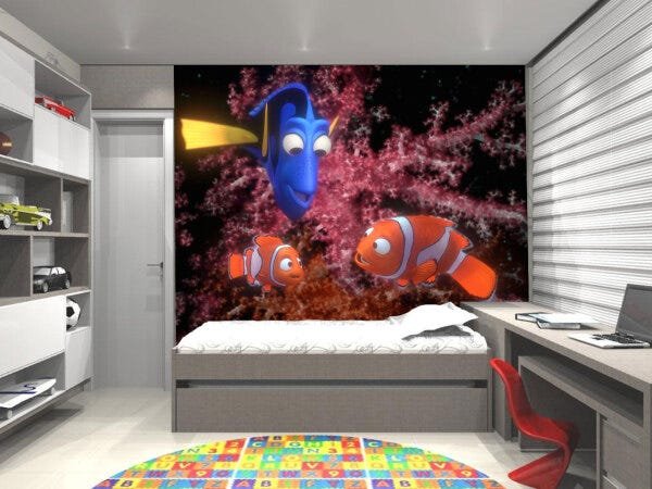 Papel De Parede Para Quarto De Menino Procurando Nemo 0008 | MadeiraMadeira