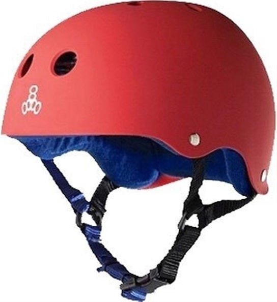 Capacete Triple Eight Red Rubber | MadeiraMadeira