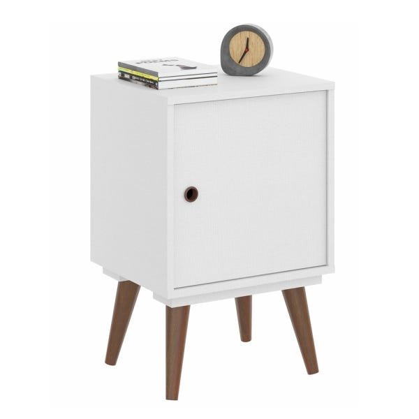 Mesa de Cabeceira Sardenha Branco | MadeiraMadeira