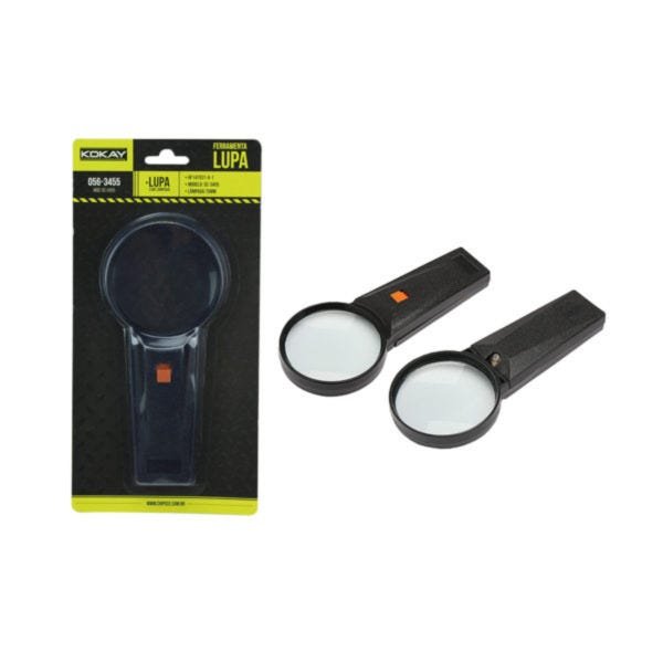 Lupa de Mão Profissional 75mm Lente de Aumento com Iluminação ...