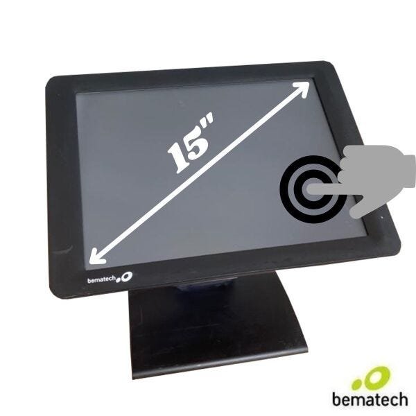 Monitor Touch Bematech 15 Quadrado Resistivo Bt15xx | MadeiraMadeira