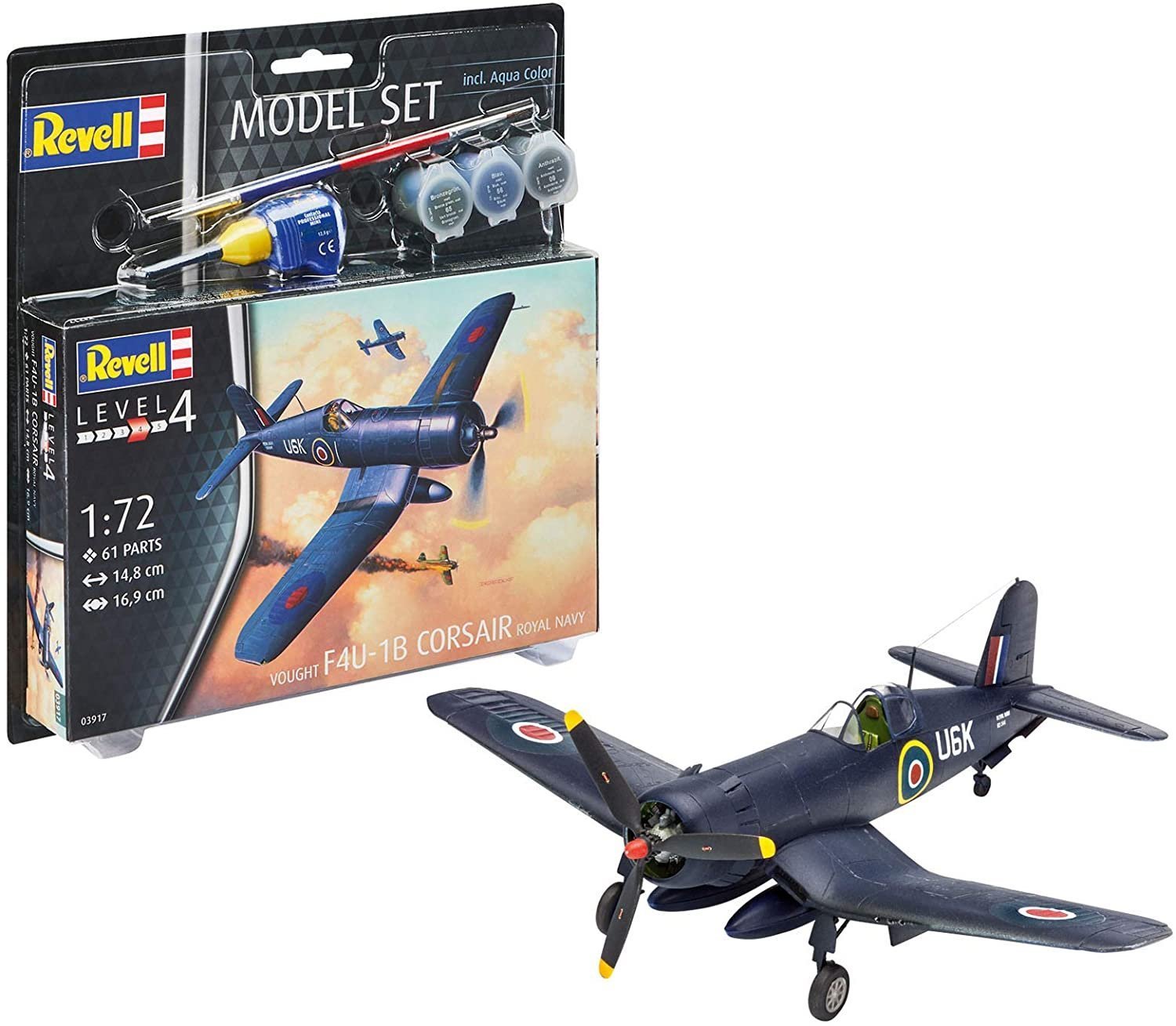 Model Set F4u-1b Corsair Royal Navy 1:72 - Revell REV63917 | MadeiraMadeira