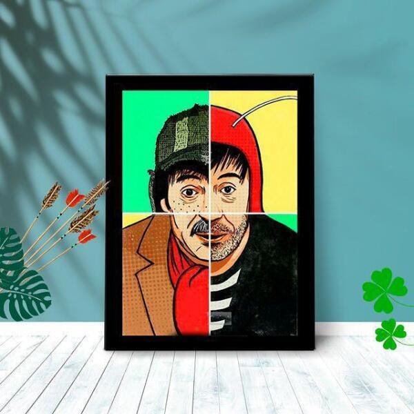 Quadro Decorativo Chaves Chapolin Com Moldura E Vidro 25X33 ...