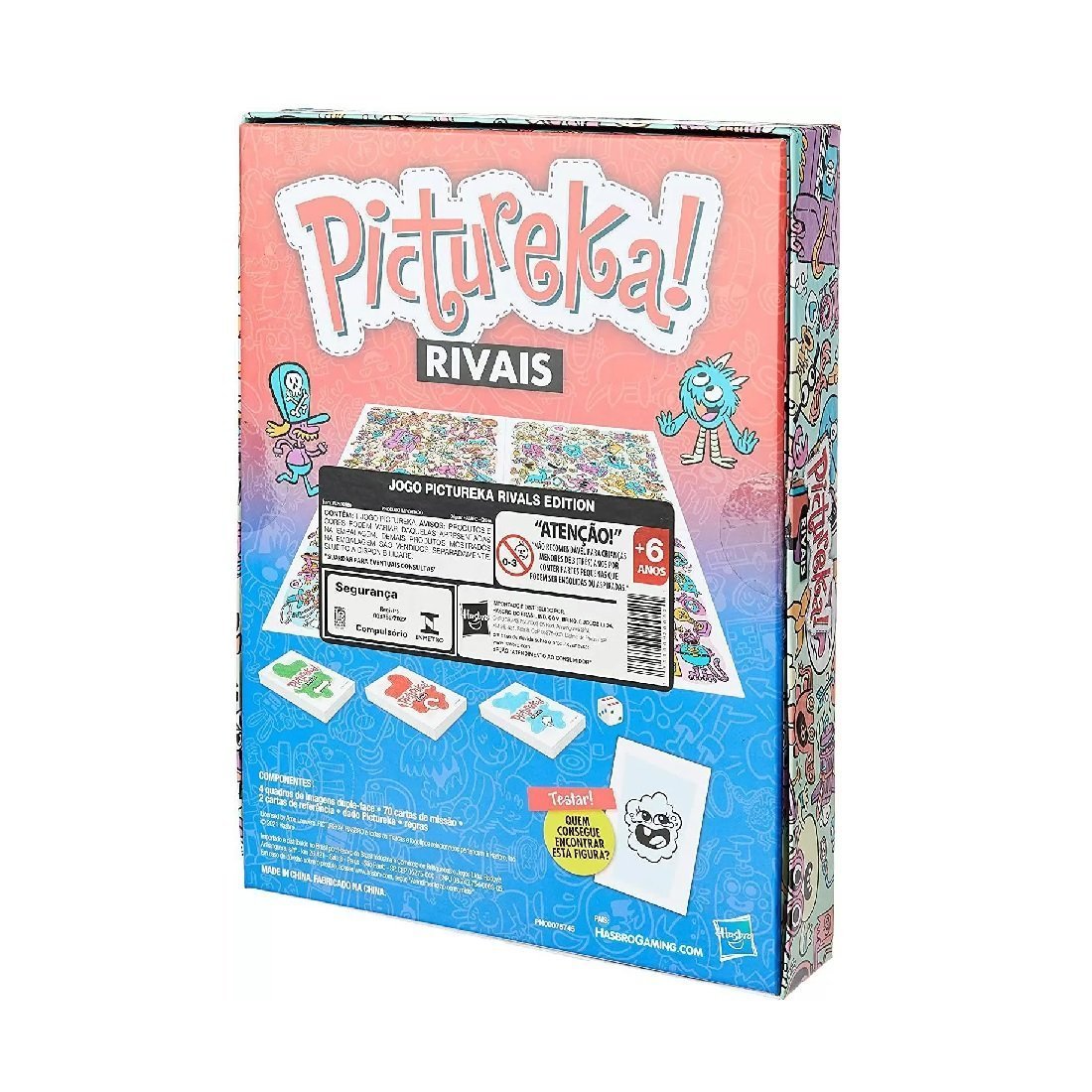 Jogo de Tabuleiro Pictureka Rivais Hasbro Gaming F5253 | MadeiraMadeira