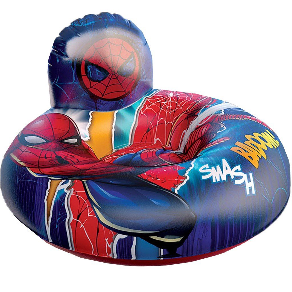Bóia Poltrona Inflável Homem-aranha Infantil Spider-man Encosto 70 Cm ...