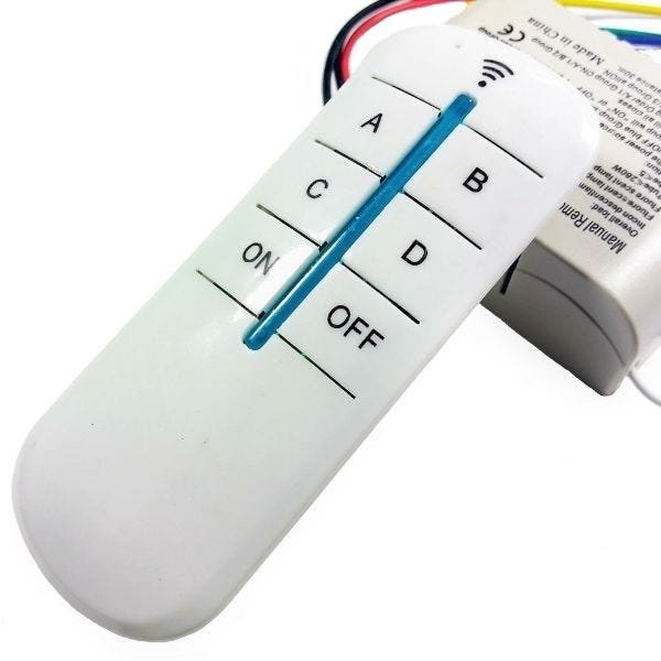 Interruptor Sem Fio 4 Canais 220V Para Automação Residencial ...