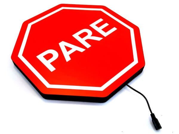 Letreiro luminoso placa pare led | MadeiraMadeira