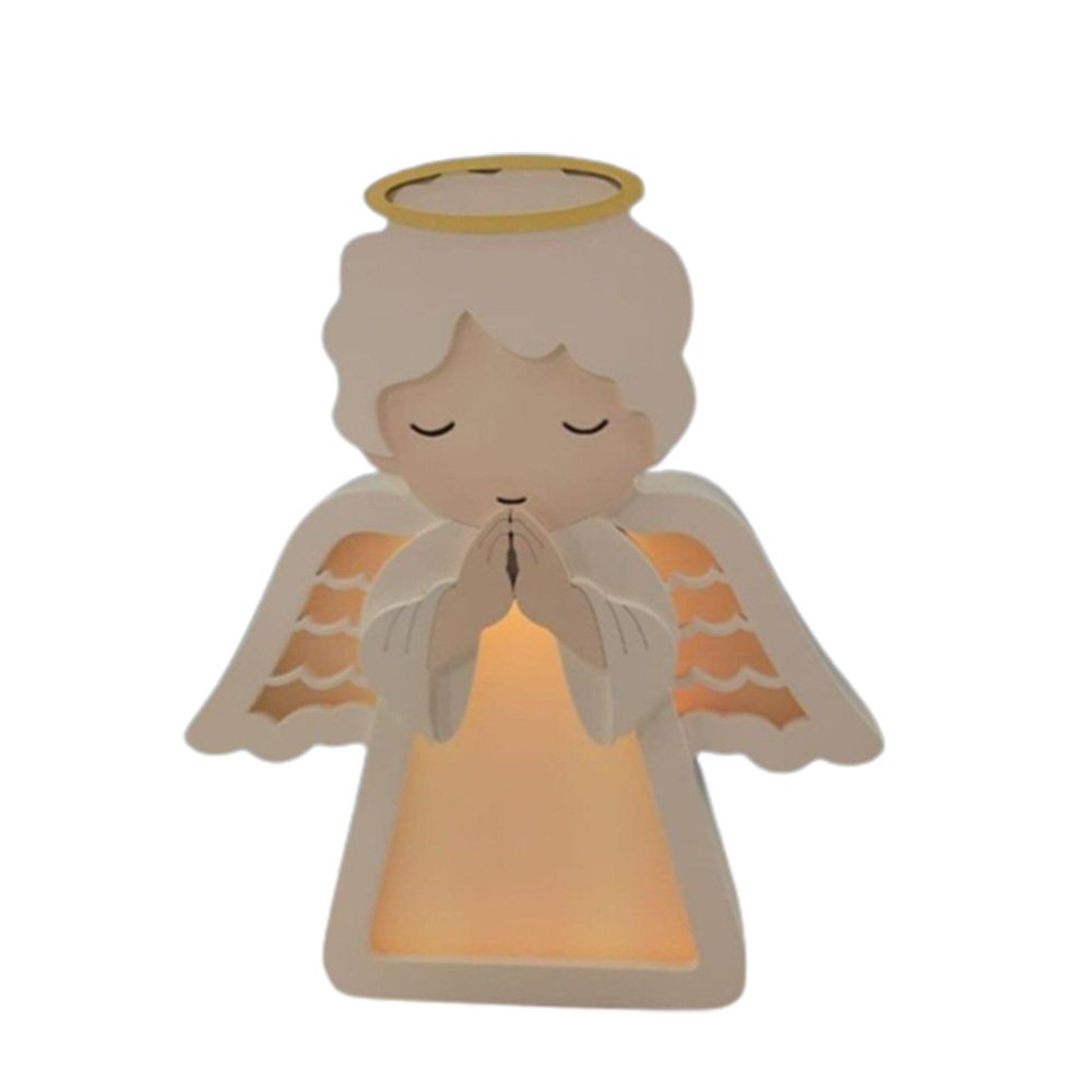 Luminária RGB Anjinho Branco com Bateria Recarregável | MadeiraMadeira