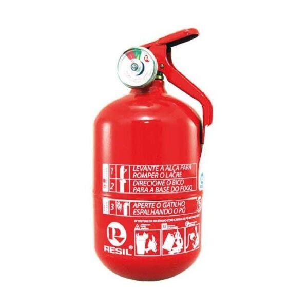 Extintor Automotivo 4 Polegadas 1kg Pó Abc 5 Anos Garantia | MadeiraMadeira
