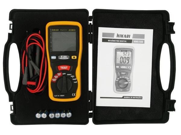 Megômetro Digital Profissional Hikari - Hmg-550 | MadeiraMadeira