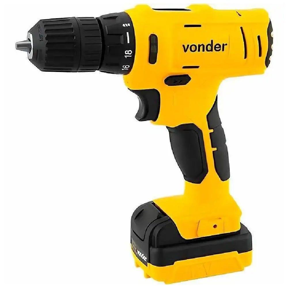 Parafusadeira com Bateria 12v e Kit + 10 Brocas em Aço Vonder ...