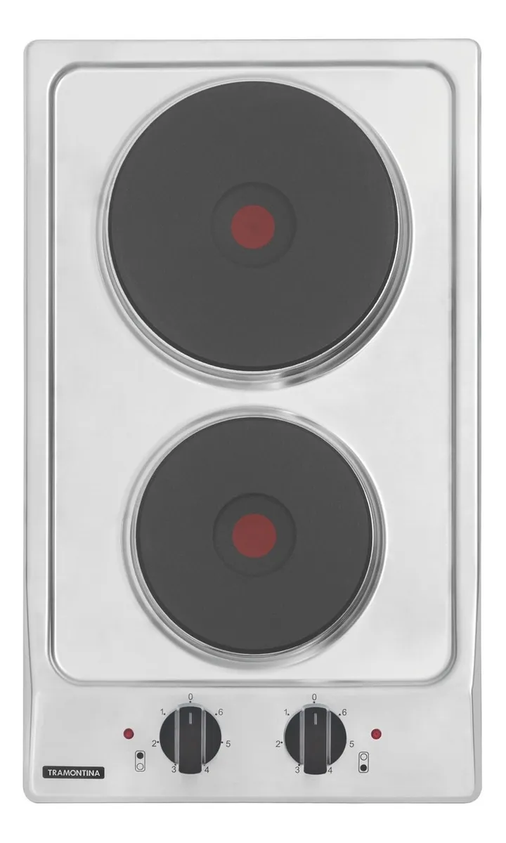 Cooktop Fogão Elétrico Tramontina Dominó Em Aço Inox 2 Bocas ...