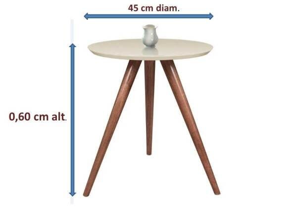 Conjunto Suporte Braço Sofá Mesa Canto Lateral e Aparador: Branco Off ...