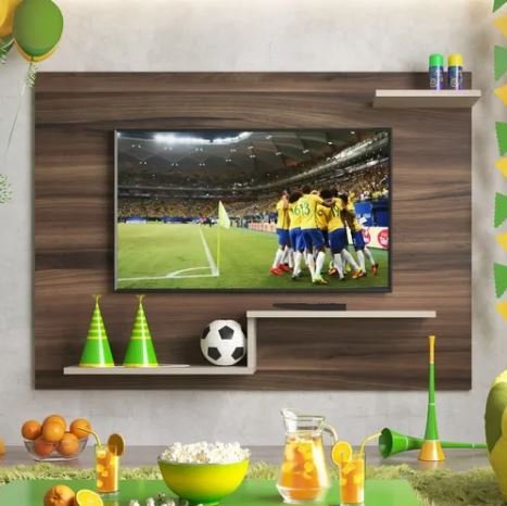 Painel para TV até 42 Polegadas com Prateleira Denver | MadeiraMadeira