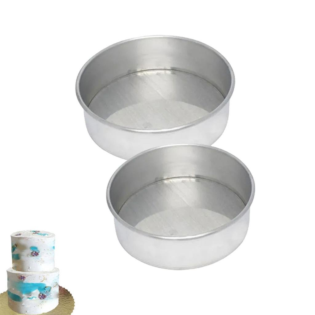 Kit Formas de Confeitaria De Bolo Redonda M + G Assadeira Torre ...