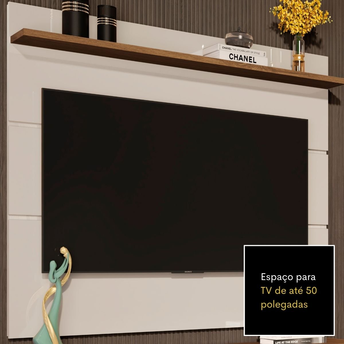 Rack com Painel para Sala Televisão até 50 Polegadas - Mod.2049 ...