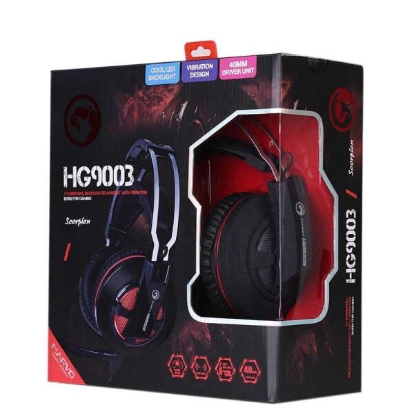 Headset Gamer Marvo H9003 com Microfone | MadeiraMadeira
