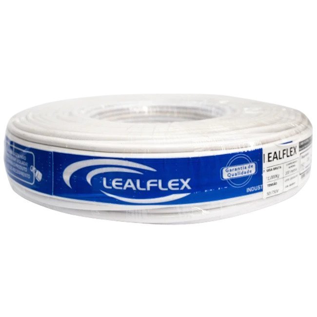 Fio Elétrico 750V Cobre Cabo Flexível 4,0mm 50 M. LEALFLEX - Branco ...