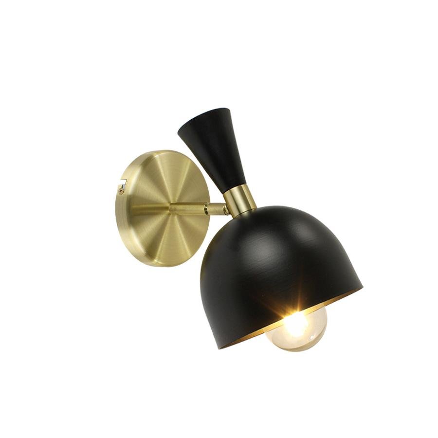 Arandela Articulado Alumínio Preto e Dourado AR1975 | MadeiraMadeira