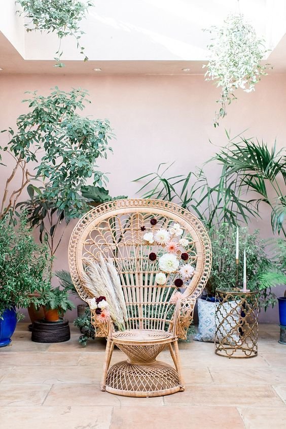 Poltrona Alta Princesa Vime Natural Cenário Fotos 178cm ARRIVO MOBILE ...