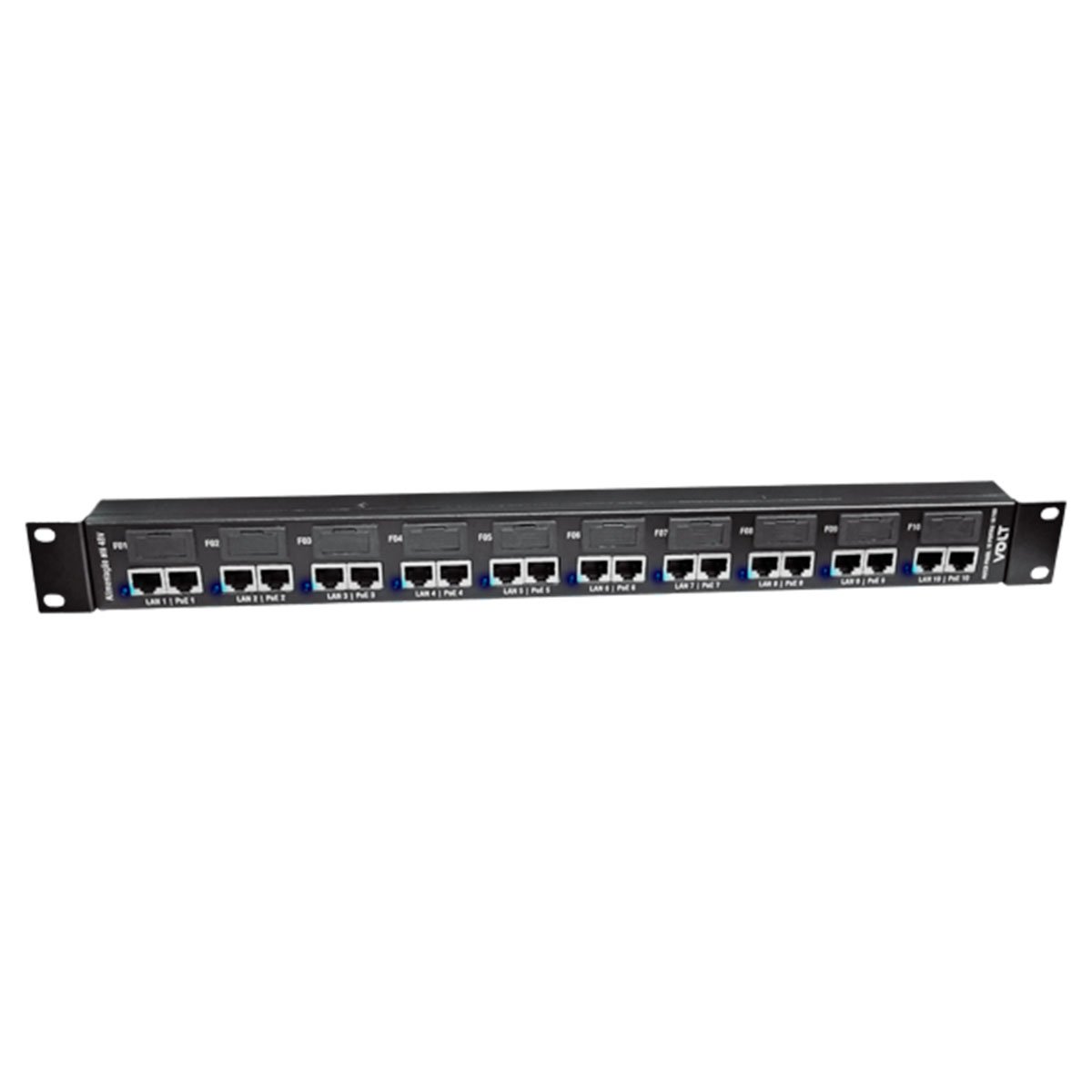 Patch Panel Poe 10 Portas Fast Ethernet 12.01.014 | MadeiraMadeira