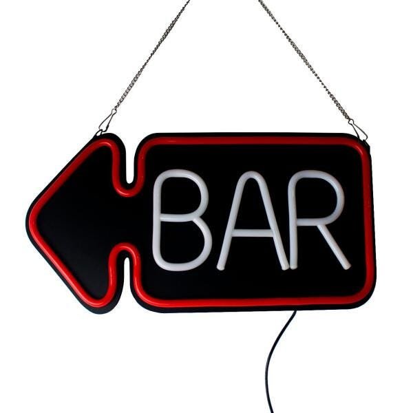 Placa Bar Neon Flex para Bares Restaurantes e Churrascarias ...