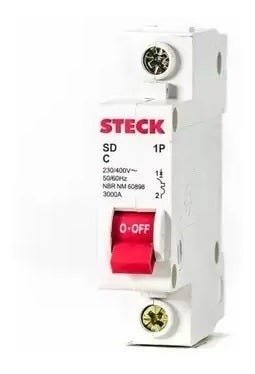 Disjuntor Unipolar 32a Curva C 3ka 230v Sdd61c32 Steck | MadeiraMadeira