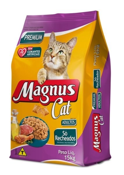 Magnus Cat Premium 15Kg Gatos Adultos Só Recheados | MadeiraMadeira