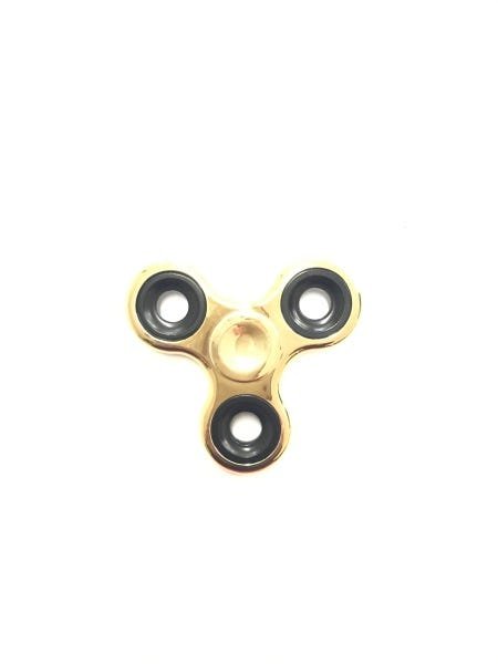 Hand spinner cromado dourado anti stress | MadeiraMadeira