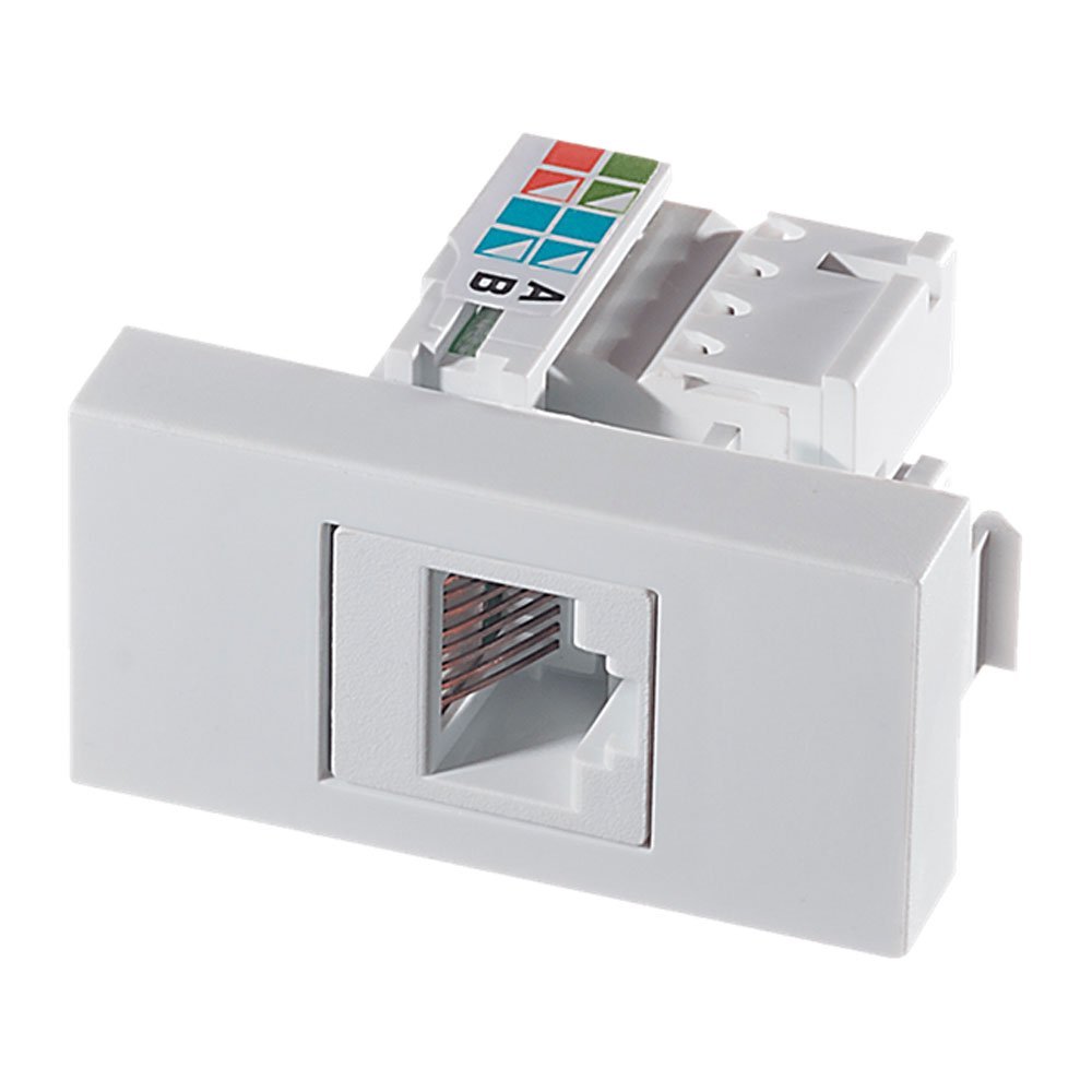 kit 5 Módulos para Tomada para Transmissão de Dados RJ45 cat. 6 Tramontina Aria Branco ...