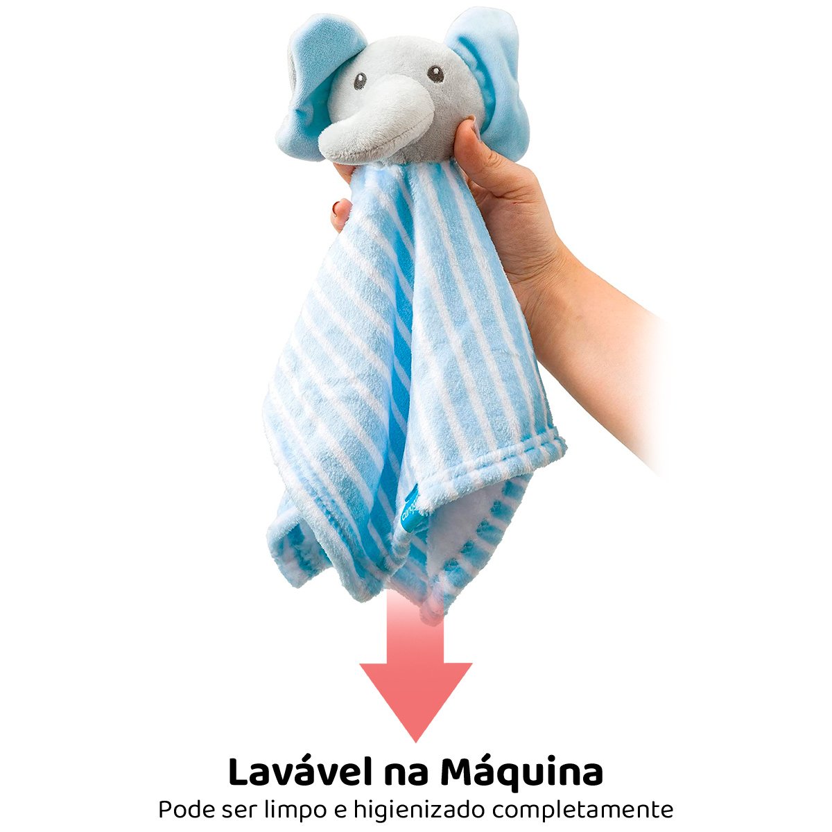 Naninha Bebê Infantil Pelúcia Animal Divertido Paninho Macio +3 Meses ...