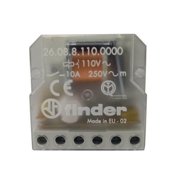 Rele de Impulso Finder 4 Sequencias 110Vac 2NA 10A | MadeiraMadeira