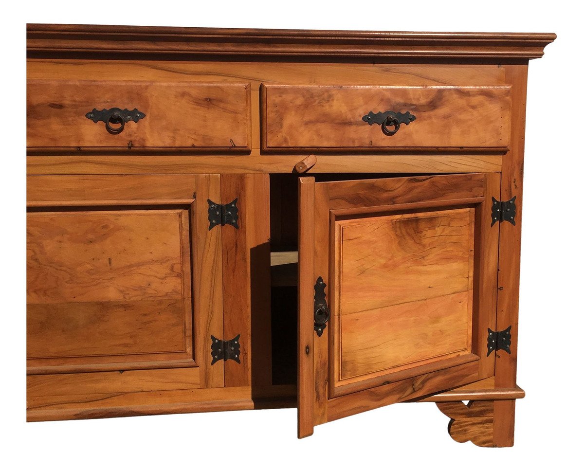 Buffet Aparador Com 3 Portas e Gavetas Feito Em Madeira Rústica ...