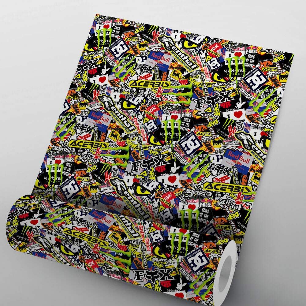 Adesivos Sticker Bomb Mod - 05-Especial 100x250cm | MadeiraMadeira