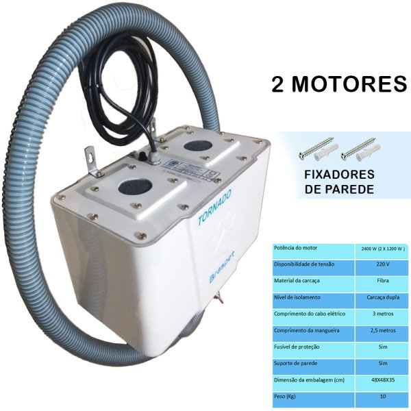 SOPRADOR PROFISSIONAL PARA PET SHOP BANHO E TOSA BRASPET TORNADO 2 ...