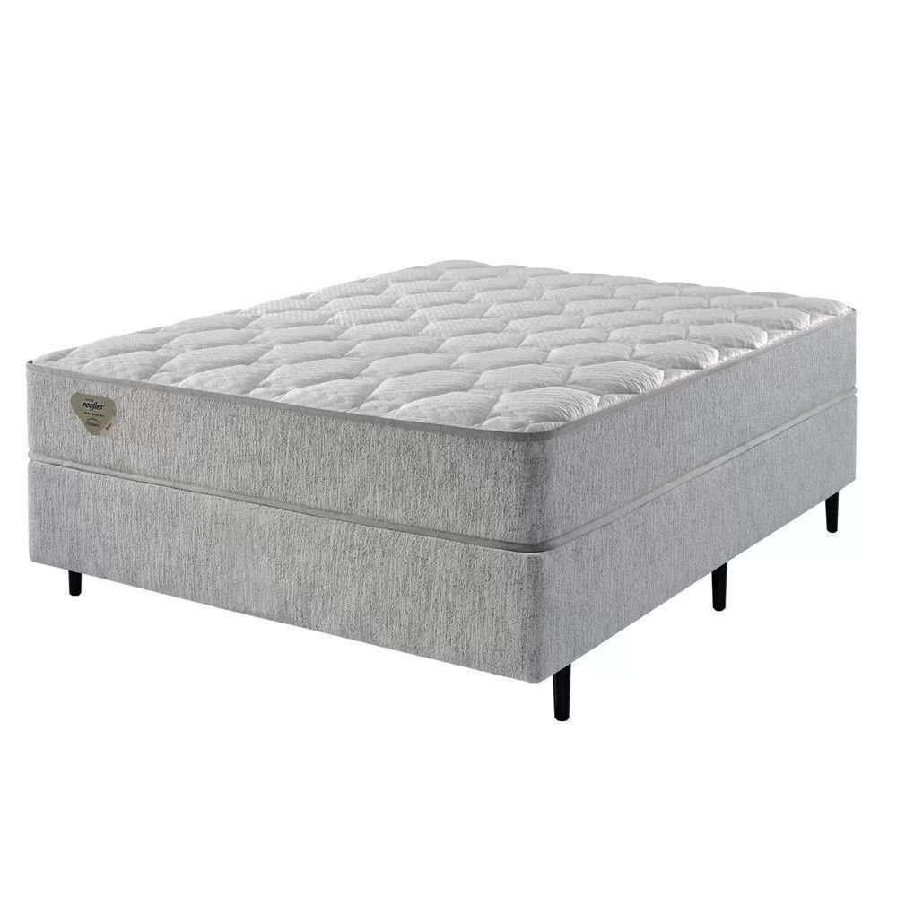 Cama Box com Colchão Casal Ecoflex Molas Ensacadas Breeze- 138x188 ...