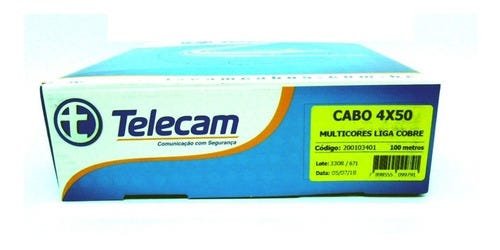 Cabo de Alarme Telecam 4 Vias 4x50 com 100 Mt Lig Cobre | MadeiraMadeira
