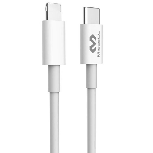 Cabo USB-C para Lightining PVC 1M Branco VQ-D54 Letron 74640 | MadeiraMadeira