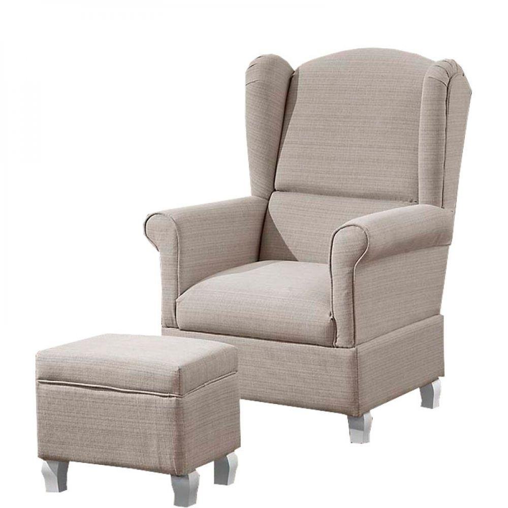 Poltrona de Amamentação Elizabeth Provençal Bege | MadeiraMadeira