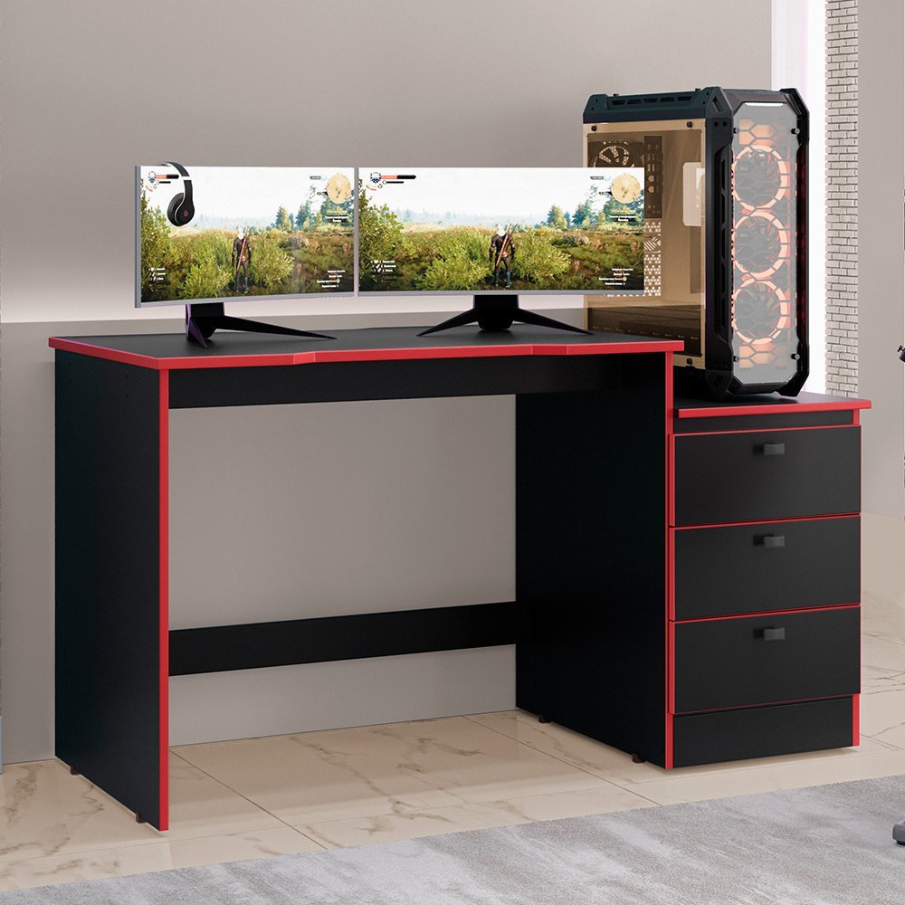 Mesa Gamer Tuboarte 100% em MDF | MadeiraMadeira