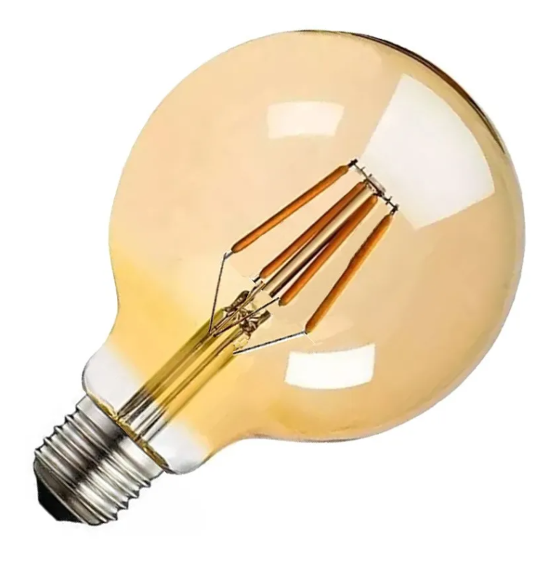 Lâmpada G80 Globo Filamento LED 40w 2200k Bivolt Galaxy | MadeiraMadeira
